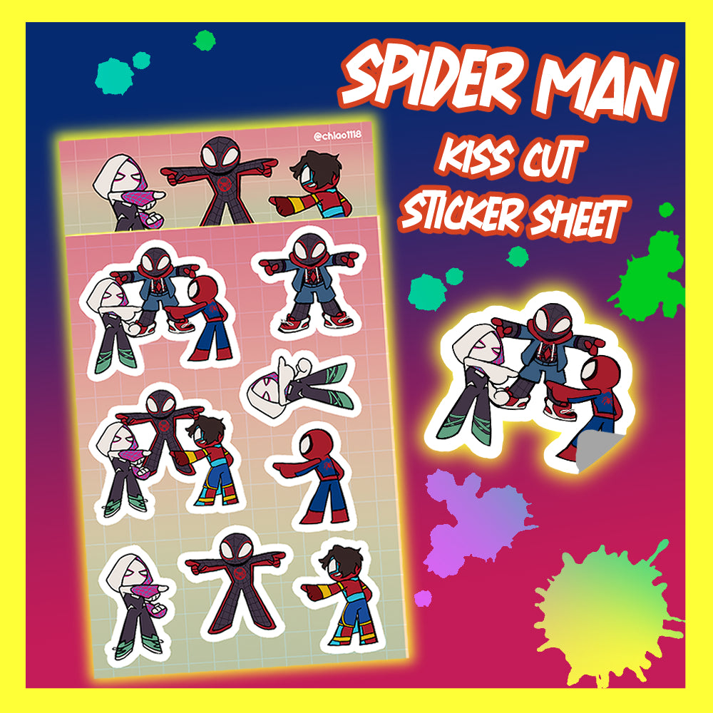 Spider Man Sticker Sheet – SAcommeSassy